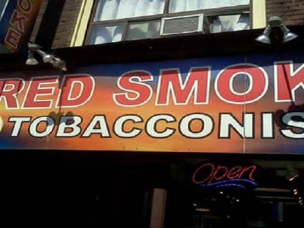 Red Smoke Tobacconist on Danforth Avenue -Toronto - Budhub Canada